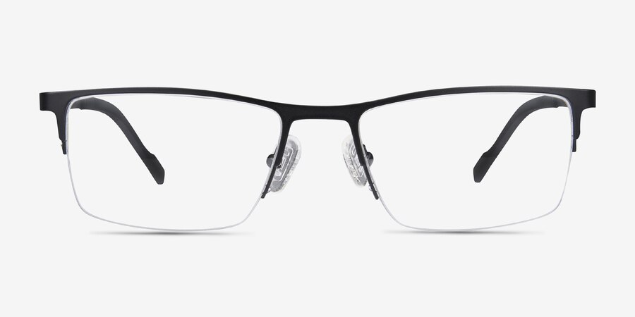 Variable Rectangle Black Semi Rimless Eyeglasses | Eyebuydirect