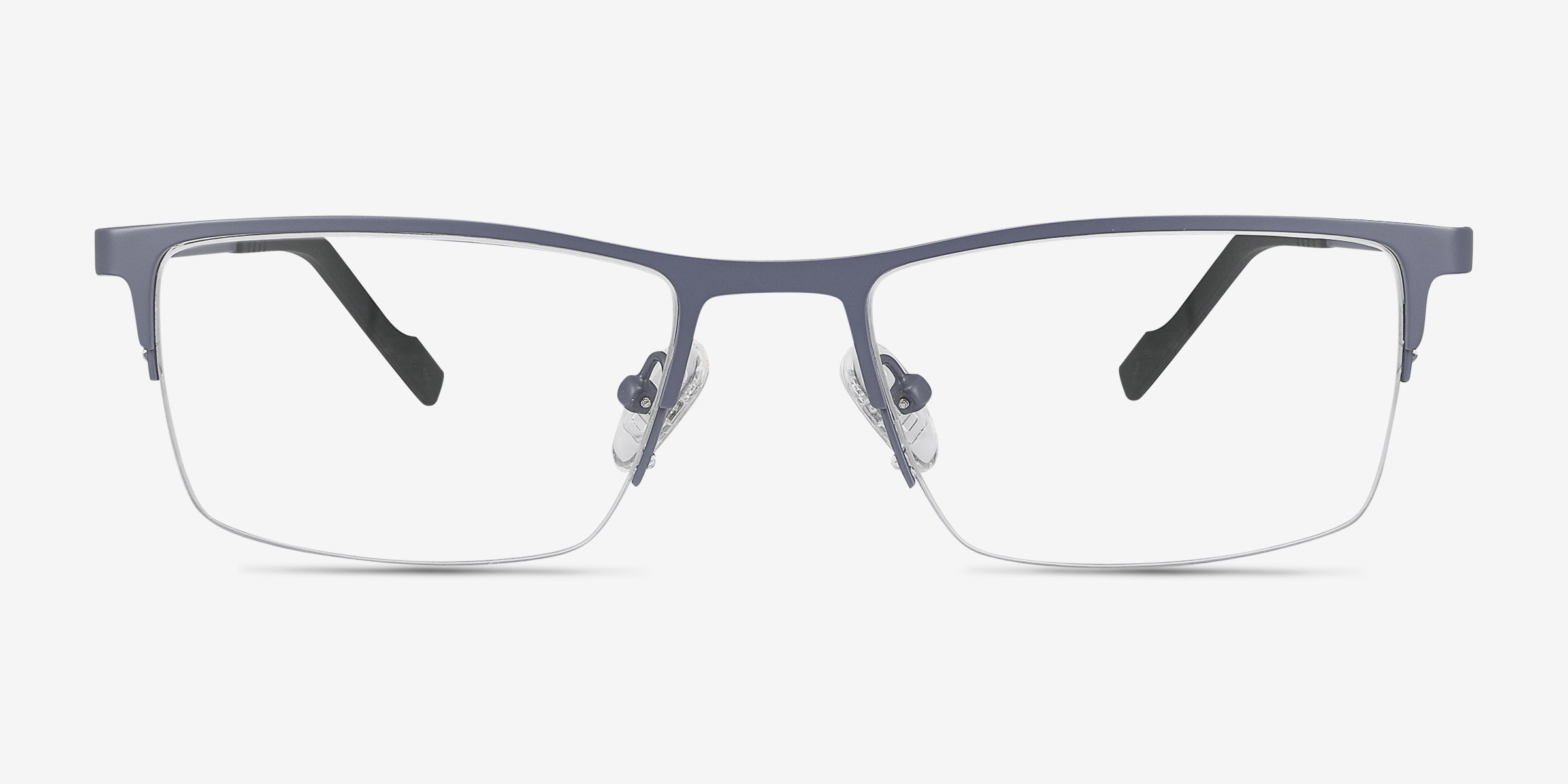 Variable Rectangle Gray Semi Rimless Eyeglasses | Eyebuydirect