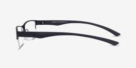 Macon Rectangle Black Semi Rimless Eyeglasses | Eyebuydirect