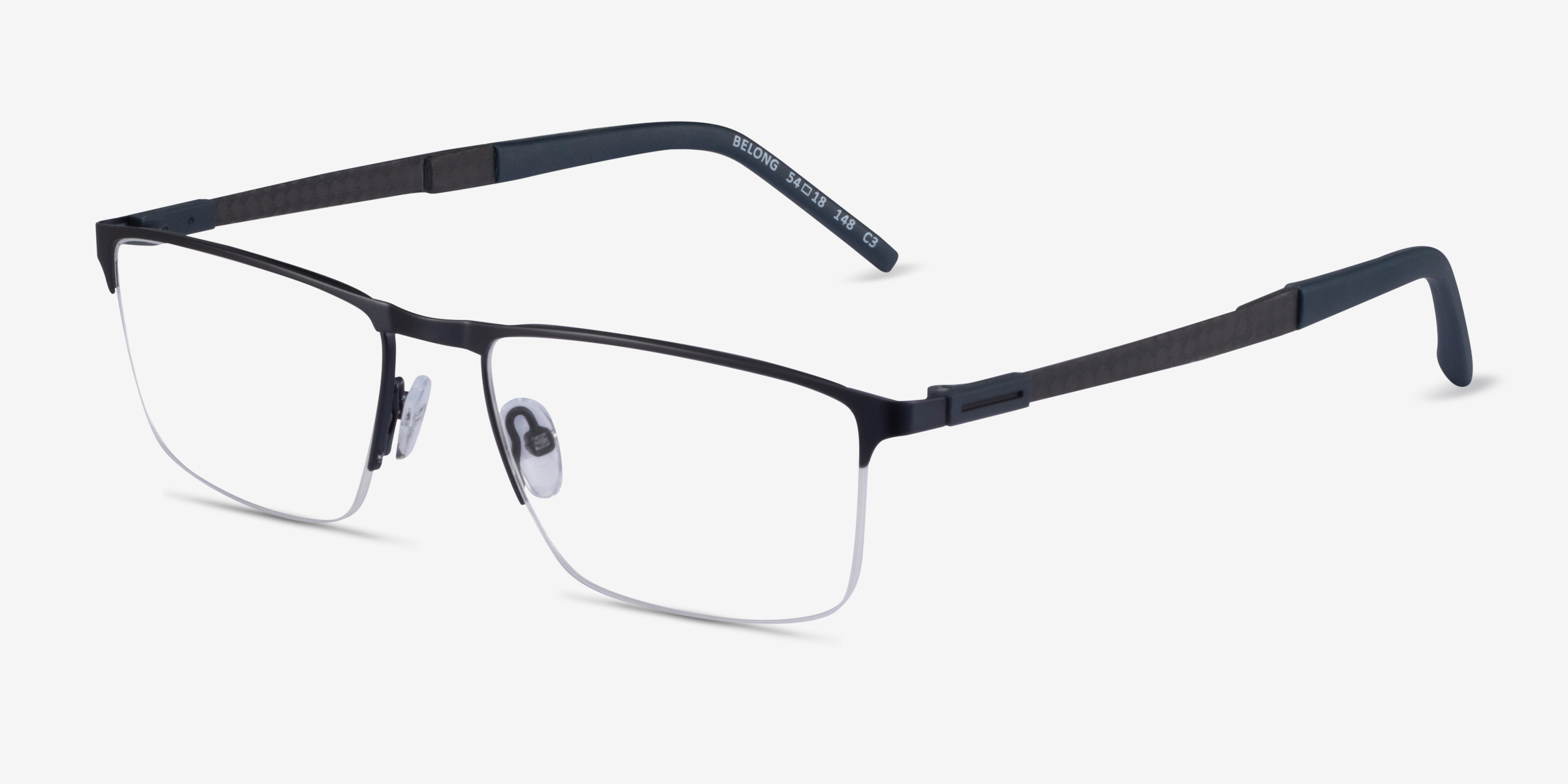 Belong Rectangle Black Red Glasses for Men | Eyebuydirect