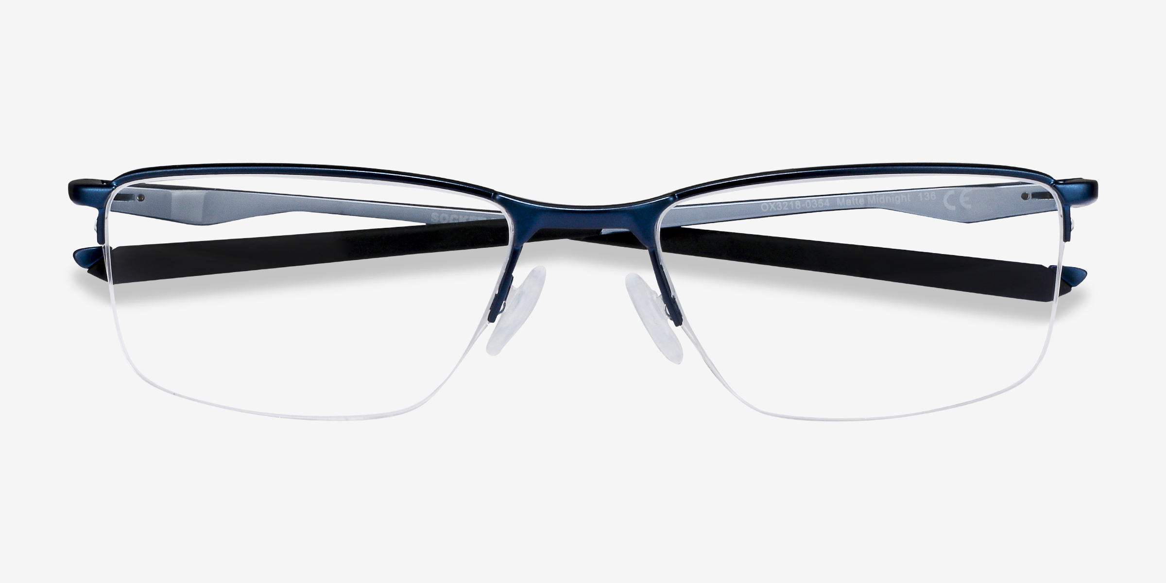Oakley Socket 5.5 - Rectangle Matte Midnight Frame Glasses For Men ...