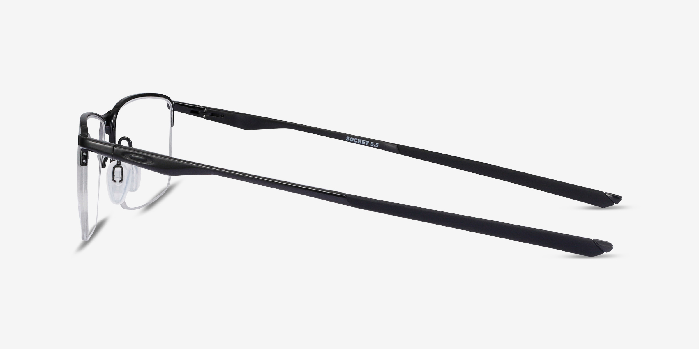 Oakley Socket 5.5 - Rectangle Polished Black Frame Glasses For Men ...