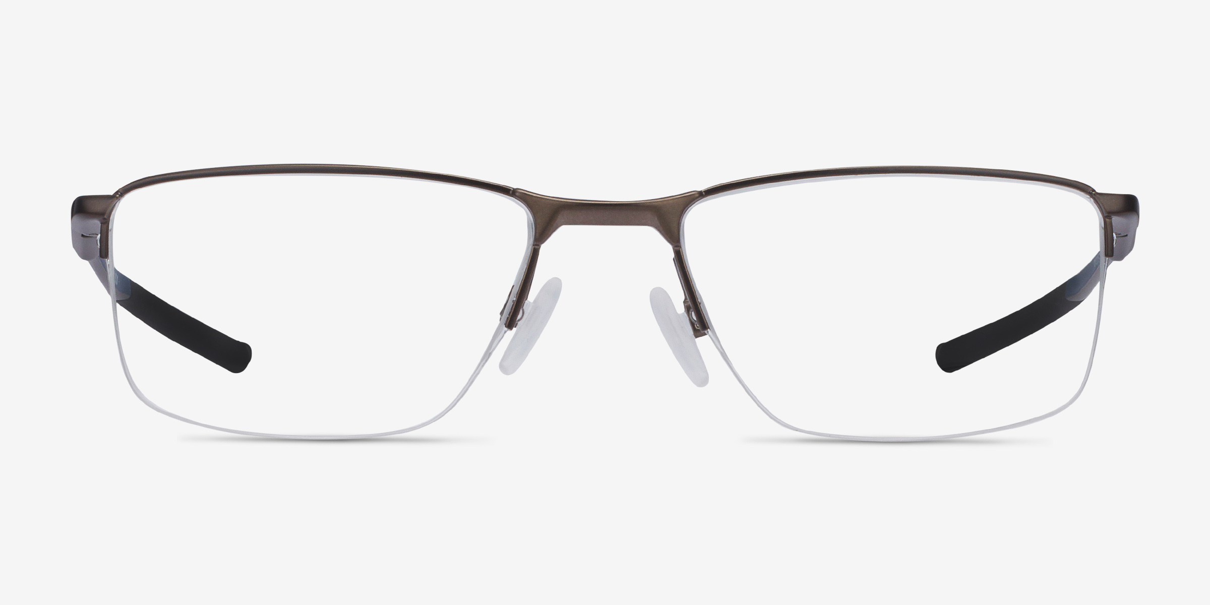 Oakley Socket 5.5 - Rectangle Satin Pewter Frame Eyeglasses | Eyebuydirect