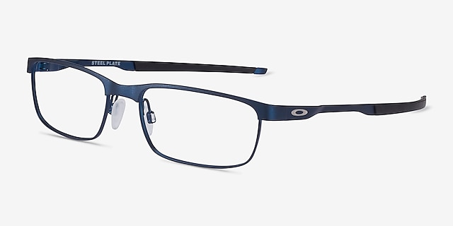 Oakley Steel Plate Rectangle Powder Midnight Frame Glasses For Women