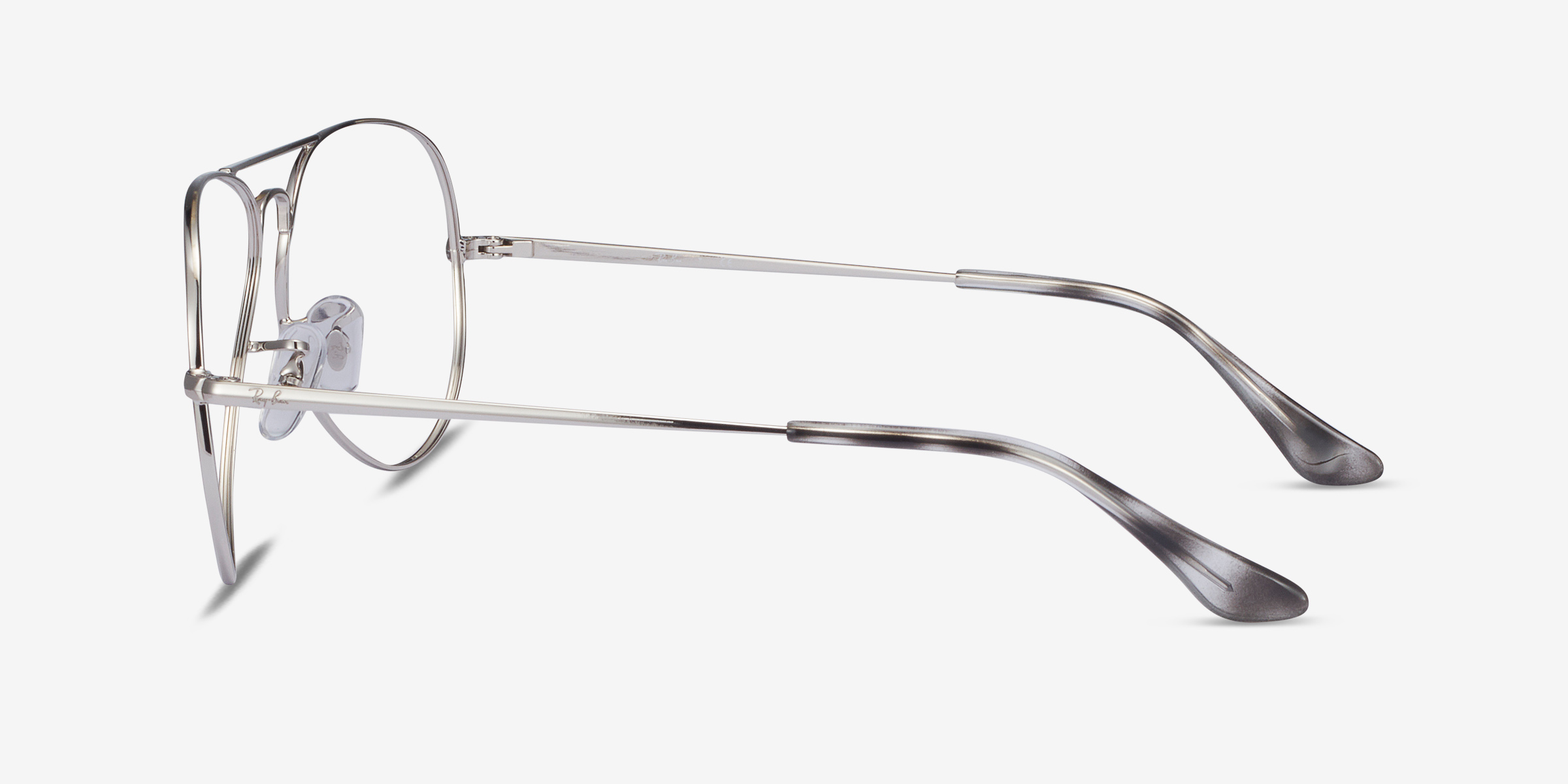 Ray-Ban RB6489 Aviator - Aviator Silver Frame Eyeglasses | Eyebuydirect