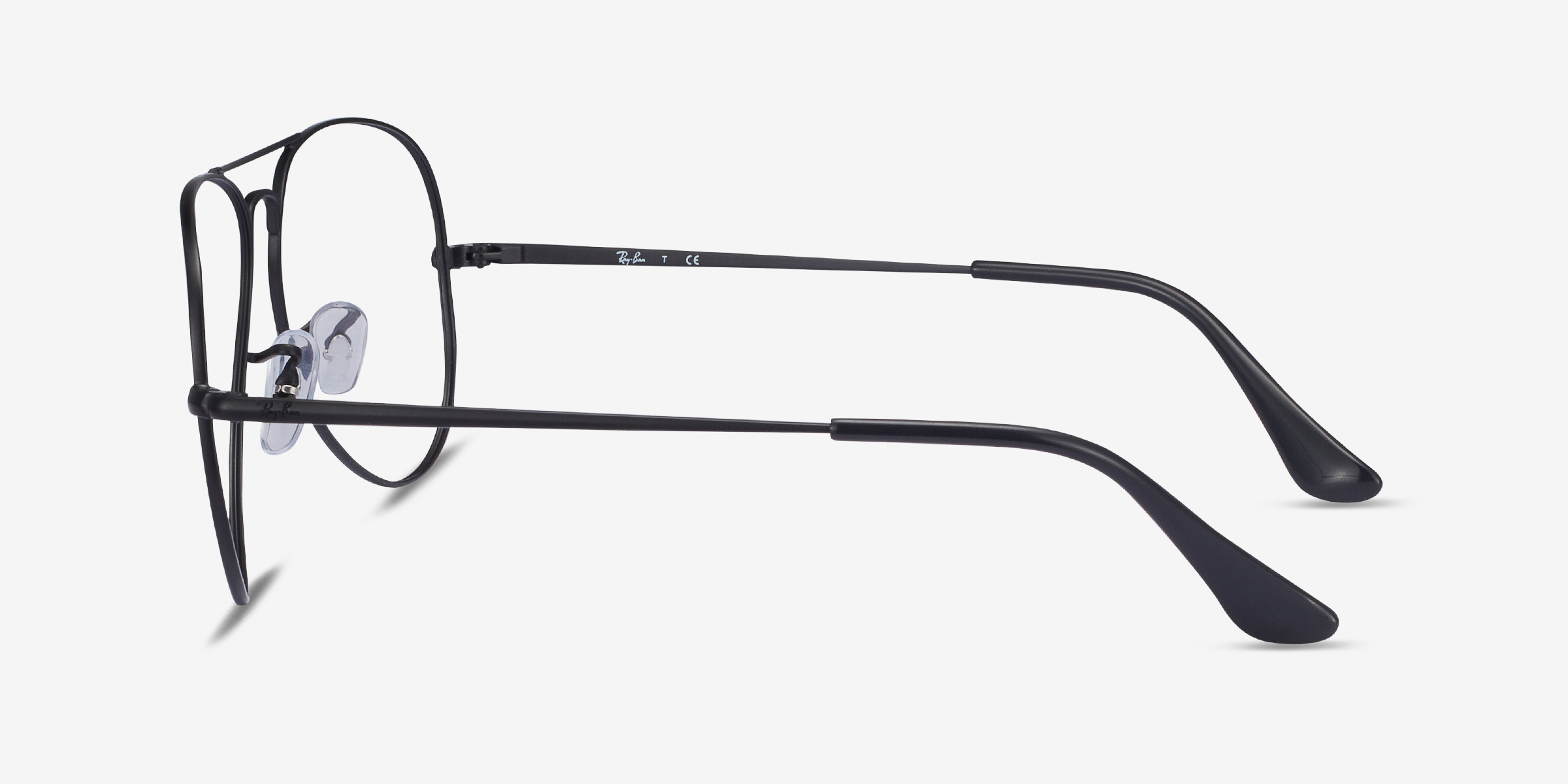 Ray-Ban RB6489 Aviator - Aviator Black Frame Eyeglasses | Eyebuydirect ...