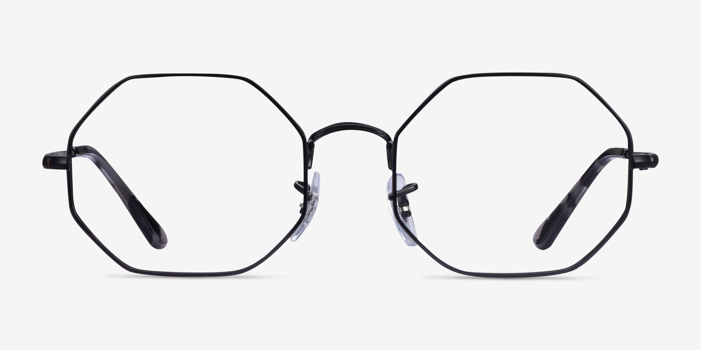 Ray-Ban Octagon - Geometric Black Frame Eyeglasses | Eyebuydirect