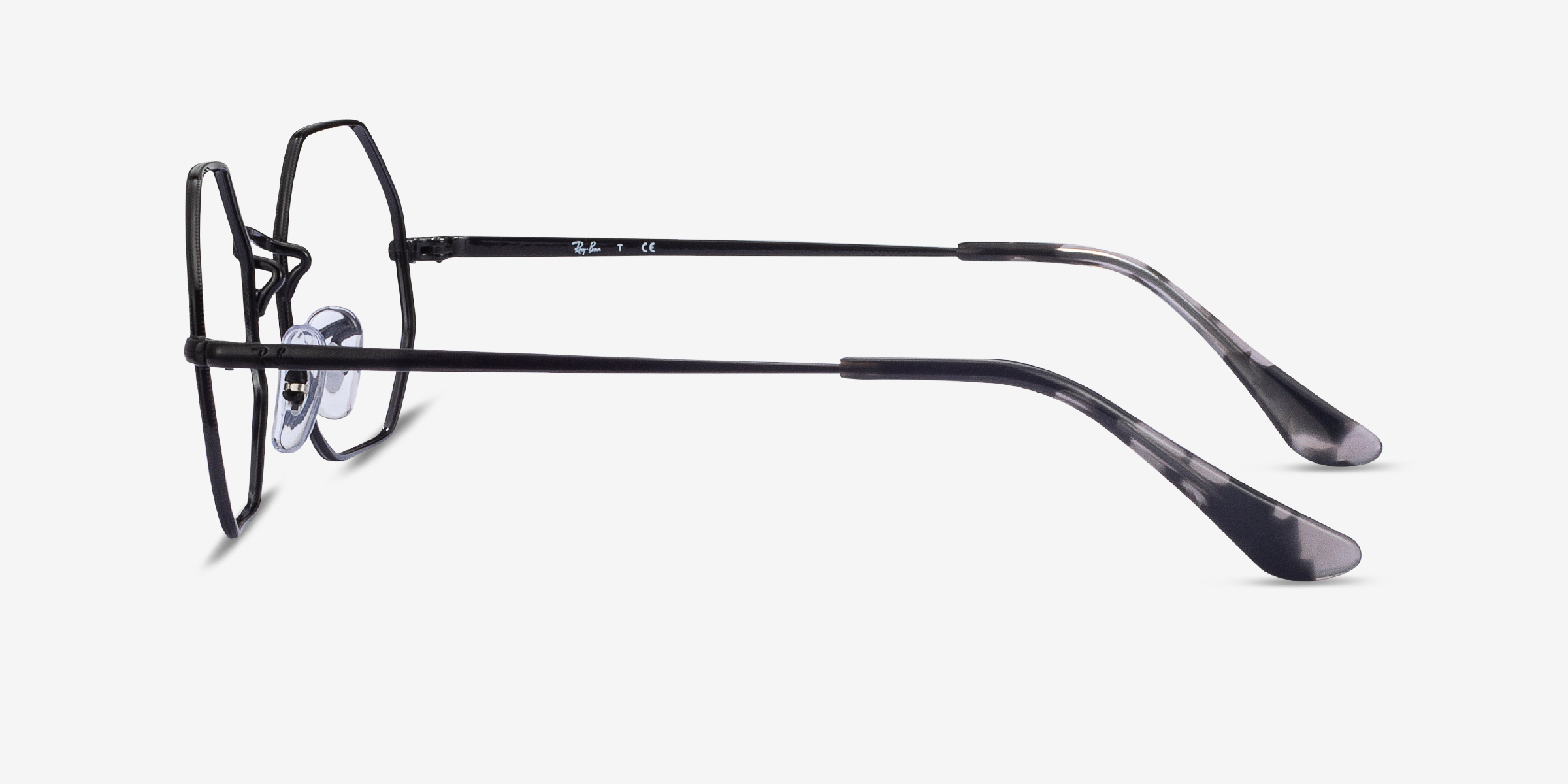Ray-Ban Octagon - Geometric Black Frame Eyeglasses | Eyebuydirect