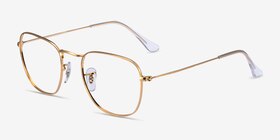 Ray-Ban RB3857V - Square Gold Frame Eyeglasses | Eyebuydirect