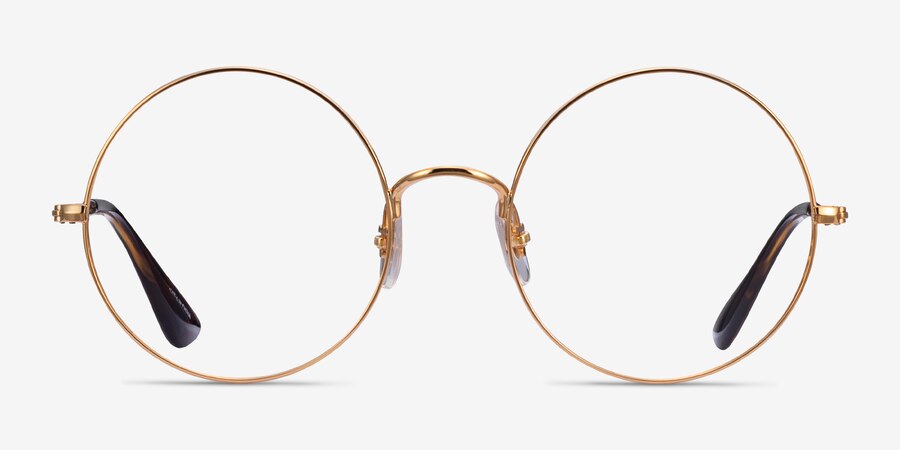 Ray-Ban RB6392 - Round Gold Frame Eyeglasses | Eyebuydirect