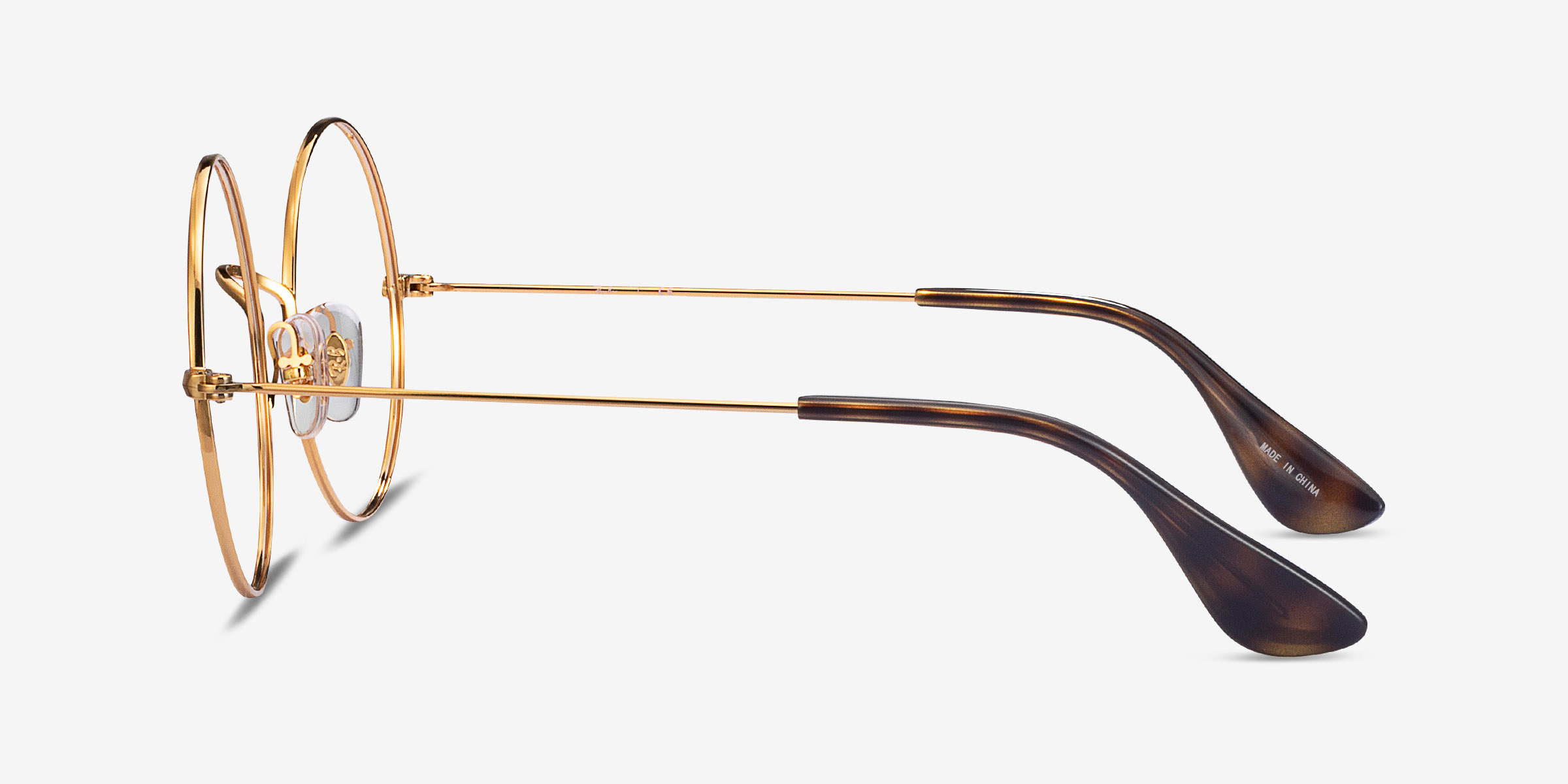 Ray-Ban RB6392 - Round Gold Frame Eyeglasses | Eyebuydirect