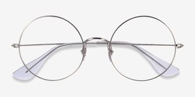 Ray-Ban RB6392 - Round Silver Frame Eyeglasses | Eyebuydirect