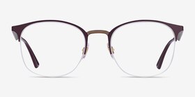 Ray-Ban RB6422 - Browline Bordeaux Gold Frame Eyeglasses | EyeBuyDirect