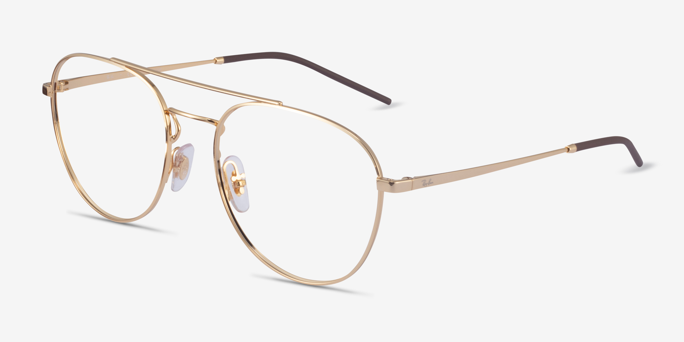 Ray-Ban RB6414 - Aviator Gold Frame Eyeglasses | Eyebuydirect