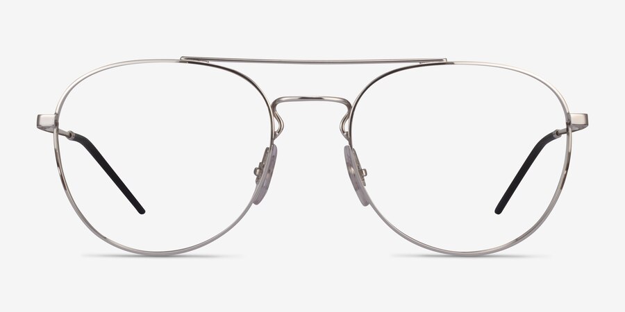 Ray-Ban RB6414 - Aviator Silver Frame Eyeglasses | Eyebuydirect Canada