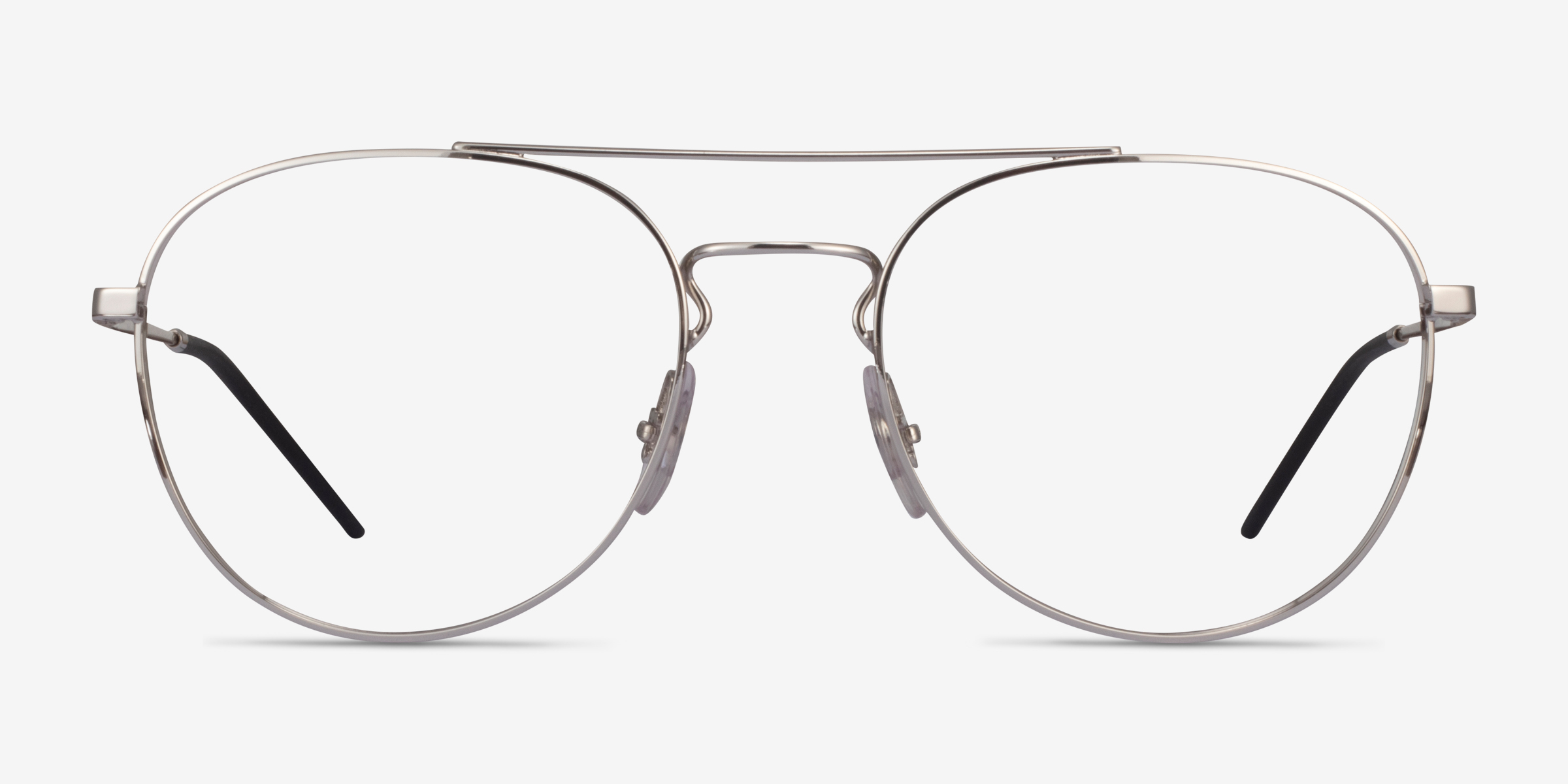 Ray-Ban RB6414 - Aviator Silver Frame Eyeglasses | Eyebuydirect