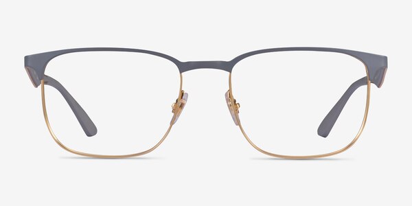Ray-Ban RB6363 - Square Light Purple Gold Frame Eyeglasses ...