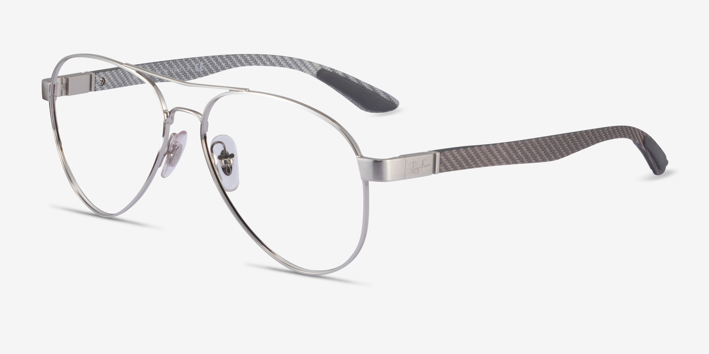 Ray Ban Rb8420 Aviator Silver Frame Eyeglasses Eyebuydirect Canada