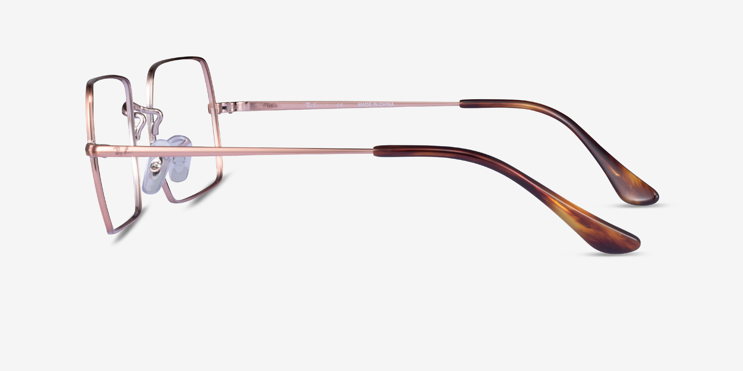 Ray-Ban RB1969V - Rectangle Copper Frame Eyeglasses | Eyebuydirect