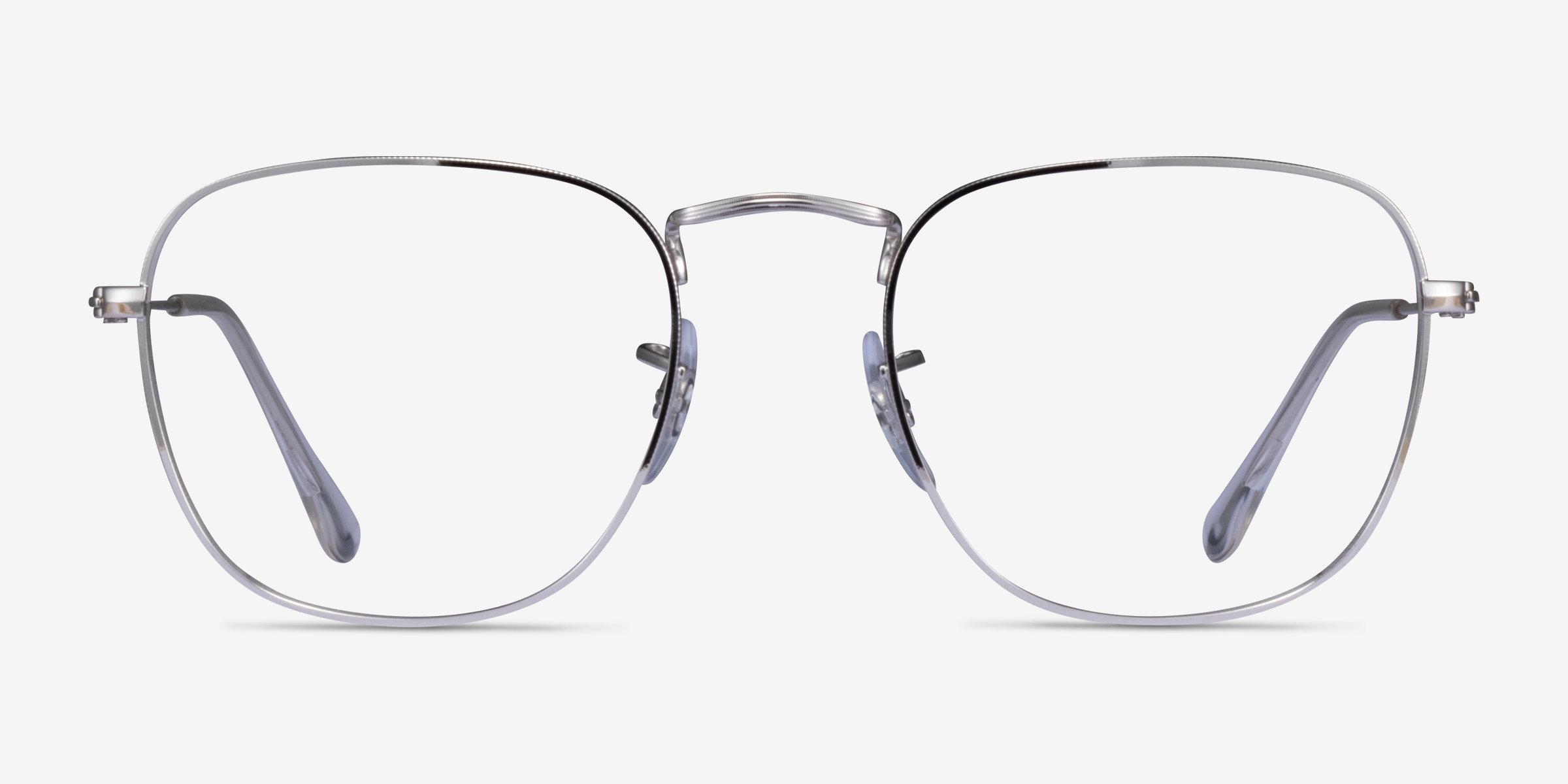 Ray-Ban RB3857V - Square Silver Frame Eyeglasses | Eyebuydirect Canada