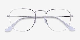 Ray-Ban RB3857V - Square Silver Frame Eyeglasses | Eyebuydirect