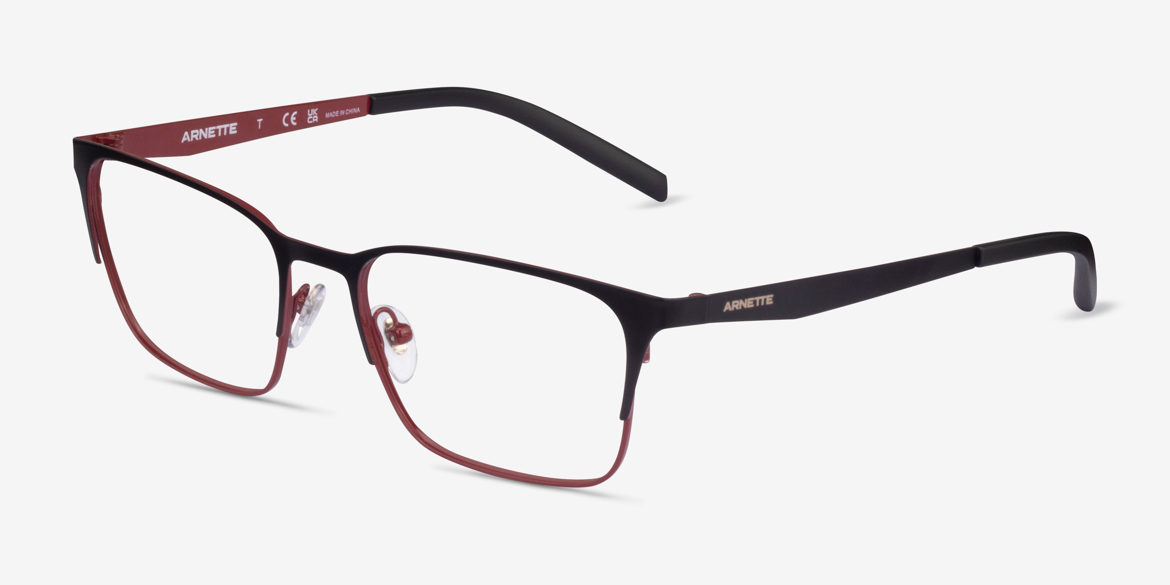 ARNETTE Fizz - Rectangle Matte Black Frame Eyeglasses | Eyebuydirect Canada