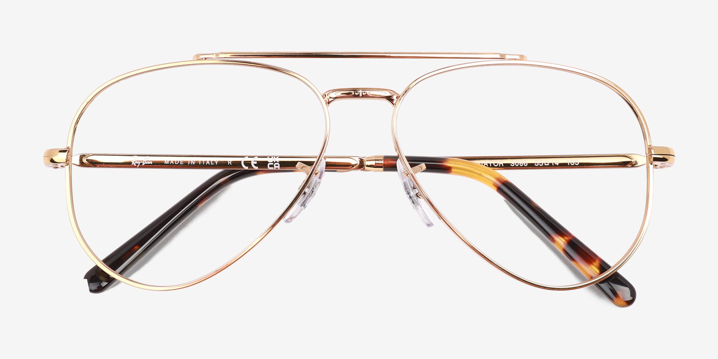 Ray Ban Rb3625v New Aviator Aviator Legend Gold Frame Eyeglasses