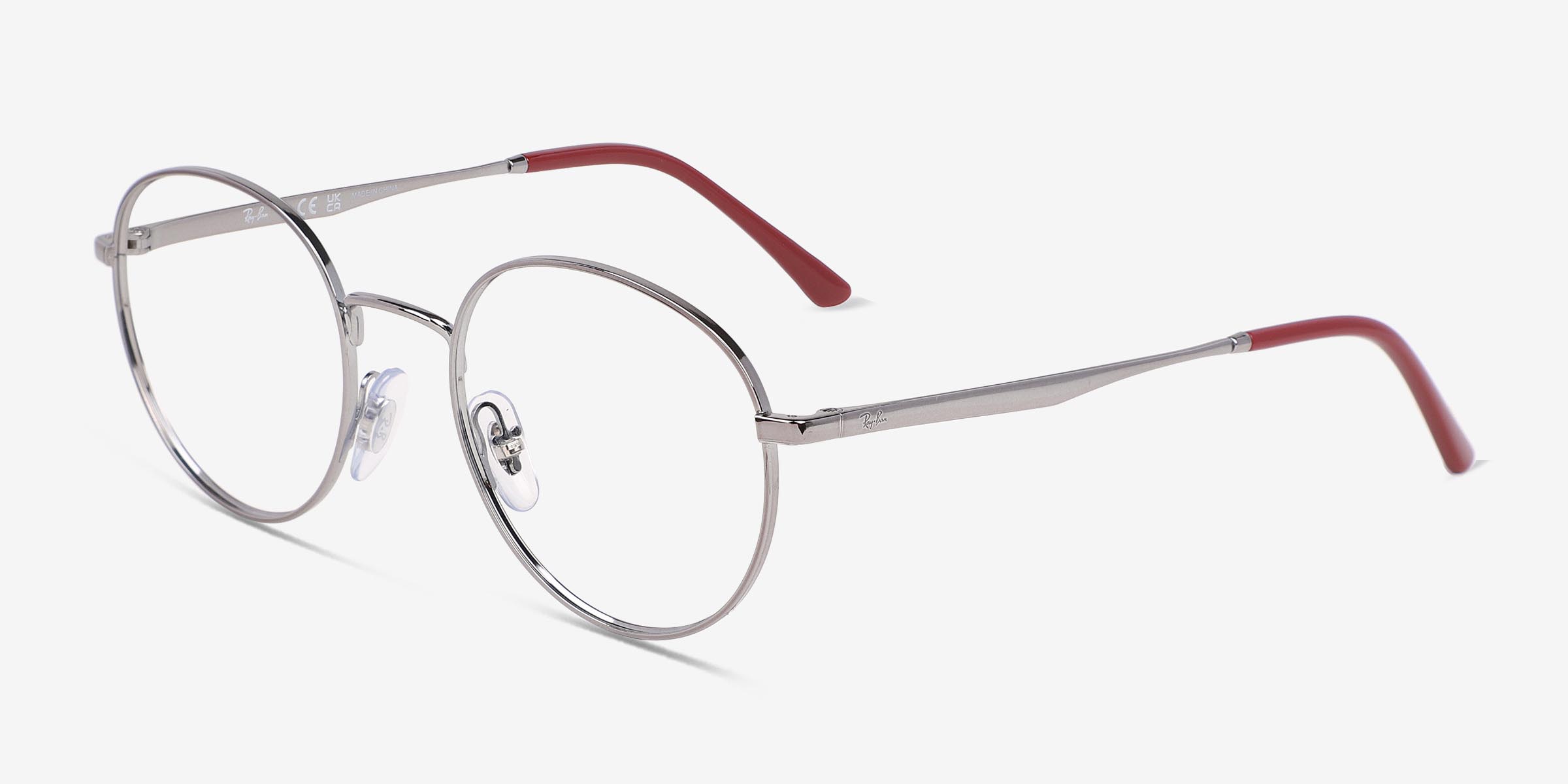 Ray Ban Rb3681v Round Gunmetal Frame Eyeglasses Eyebuydirect Canada