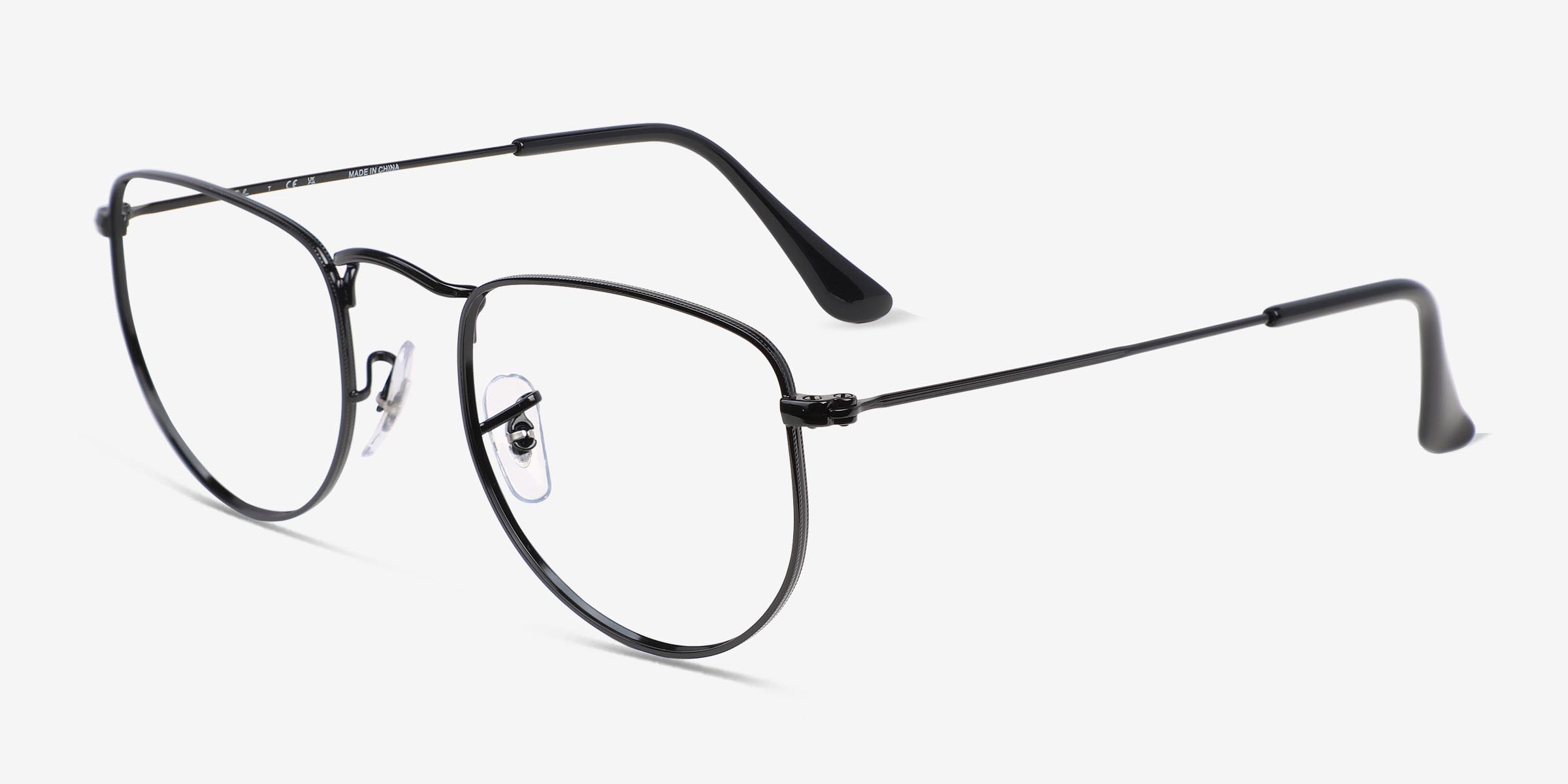 Ray-Ban RB3958V Elon - Geometric Black Frame Eyeglasses | Eyebuydirect ...