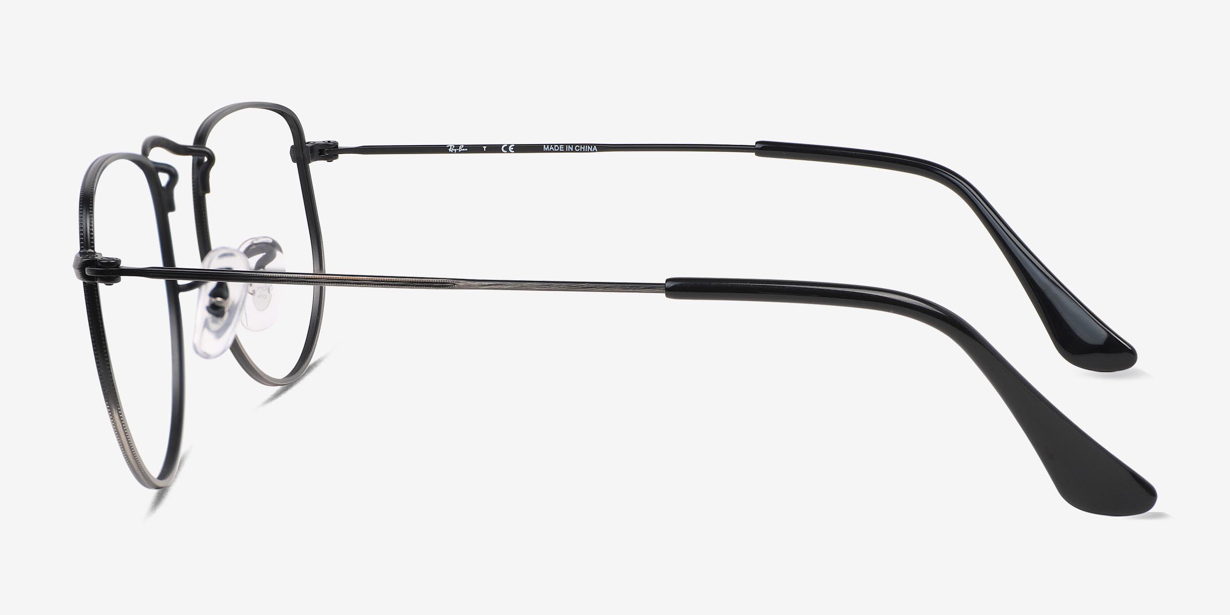 Ray-Ban RB3958V Elon - Geometric Antique Gunmetal Frame Eyeglasses ...