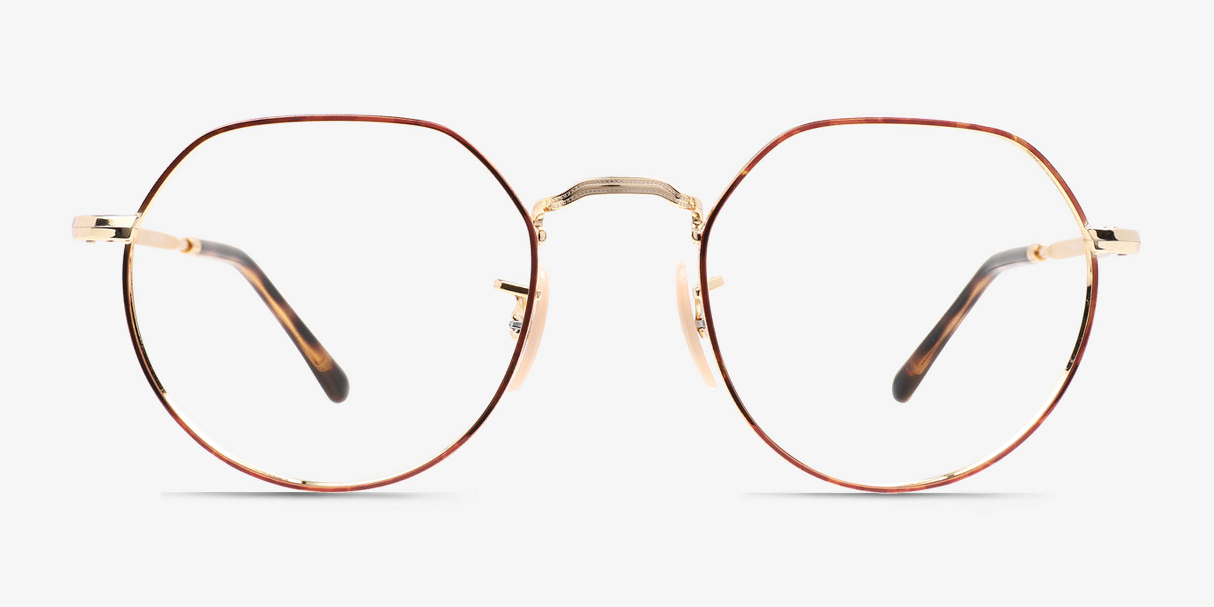 Ray-Ban RB6465 Jack - Geometric Tortoise On Arista Frame Eyeglasses ...