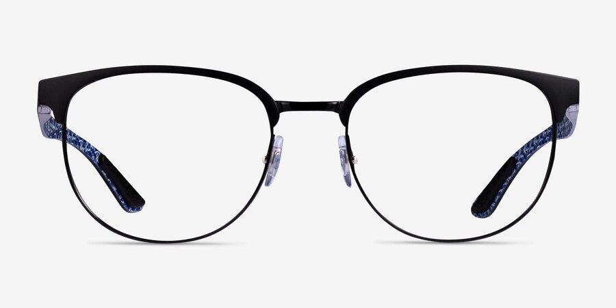Ray-Ban RB8422 - Round Matte Black Frame Eyeglasses | Eyebuydirect