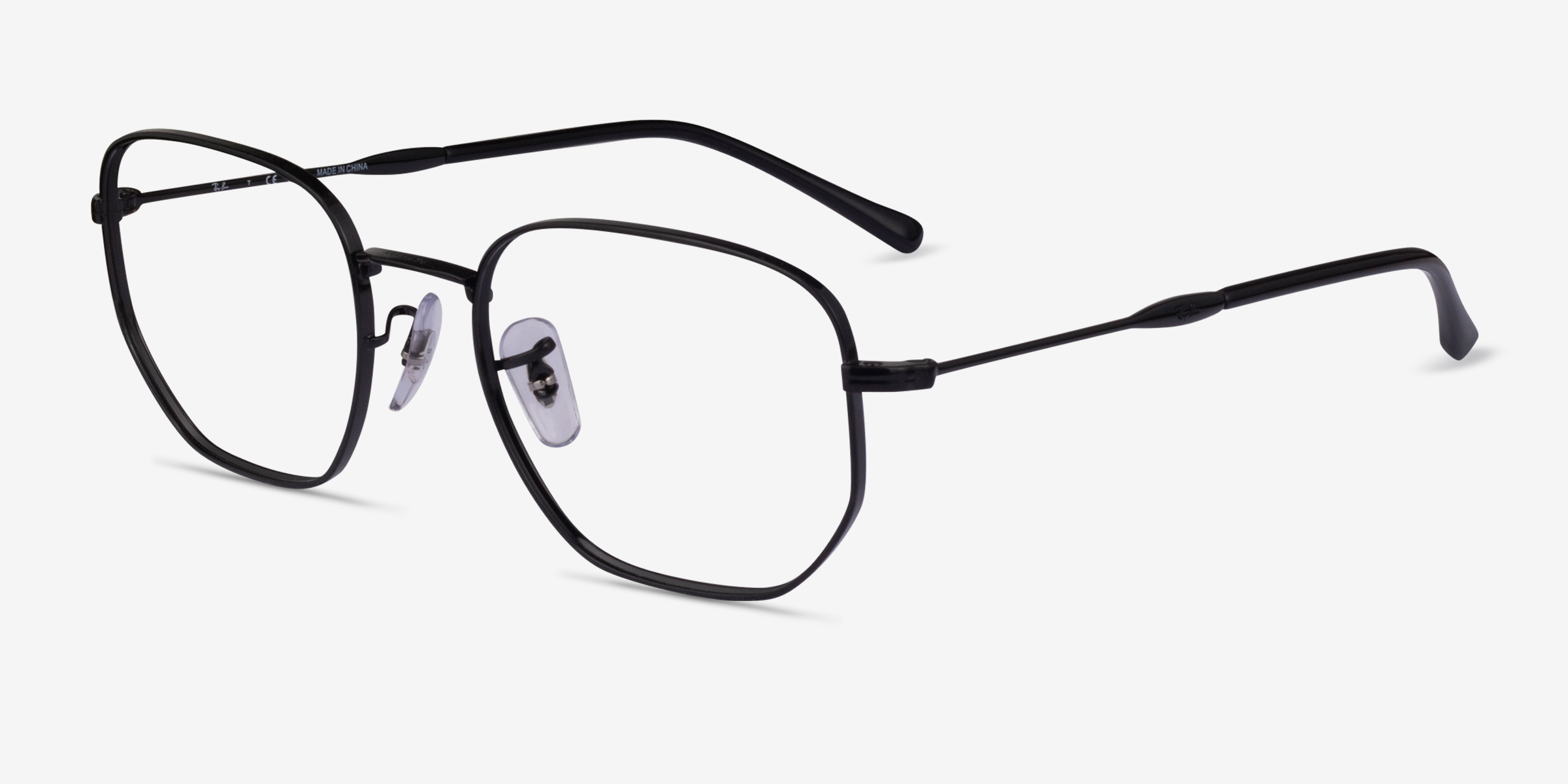 Ray-Ban RB6496 - Square Black Frame Eyeglasses | Eyebuydirect