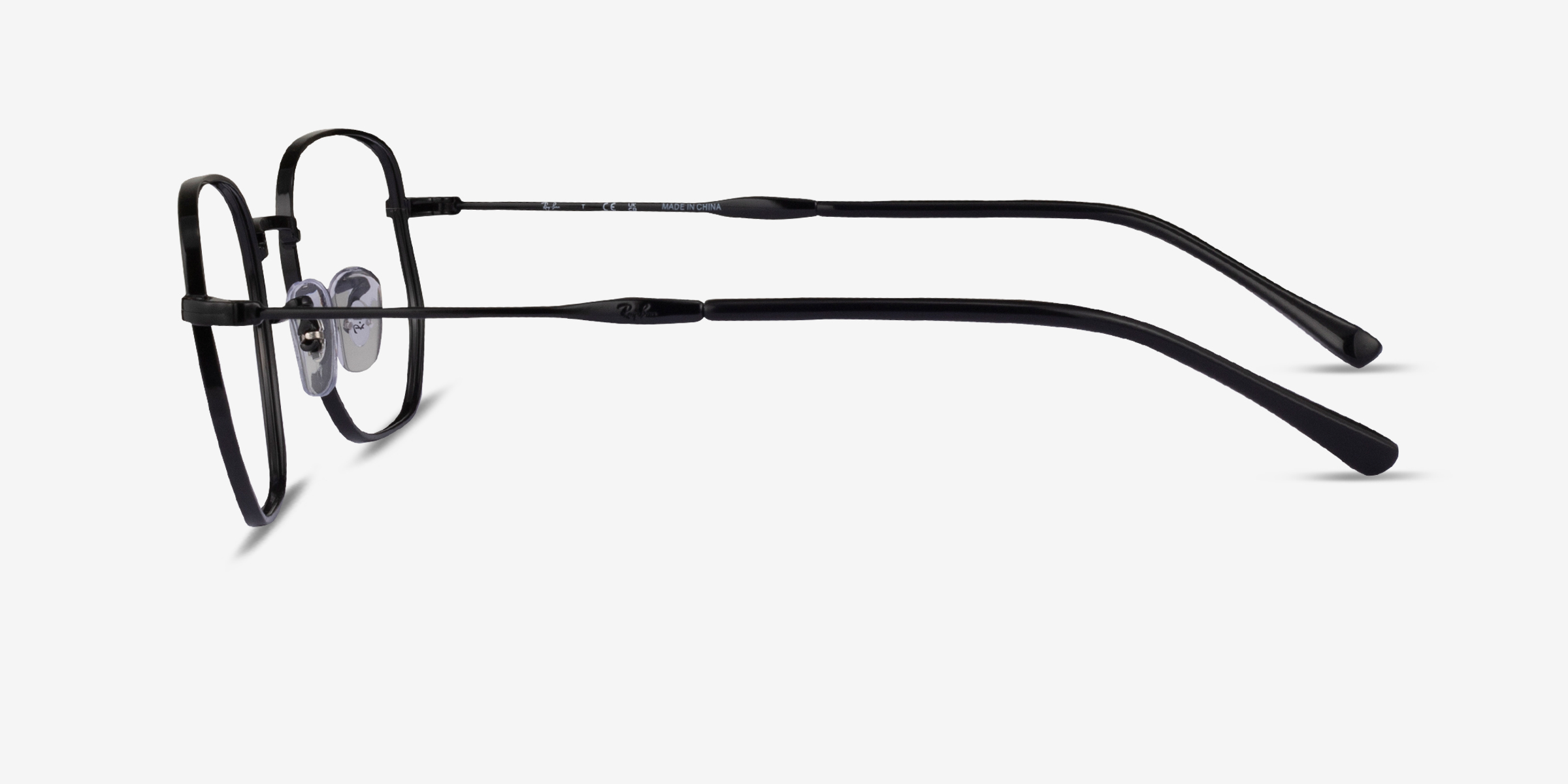 Ray-Ban RB6496 - Square Black Frame Eyeglasses | Eyebuydirect