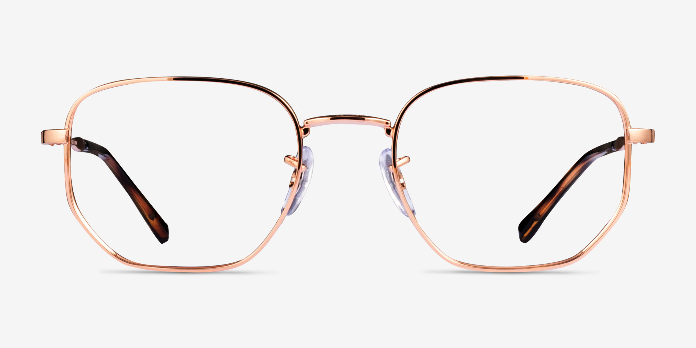 Ray-Ban RB6496 - Carré Or rose Monture Lunettes de vue | Eyebuydirect ...