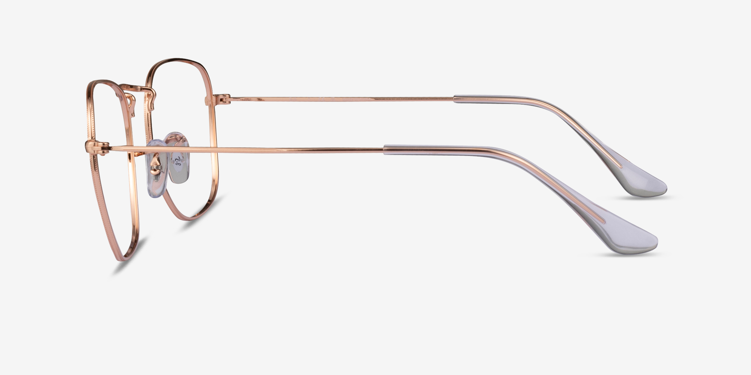 Ray-Ban RB3857V Frank - Square Rose Gold Frame Eyeglasses | Eyebuydirect