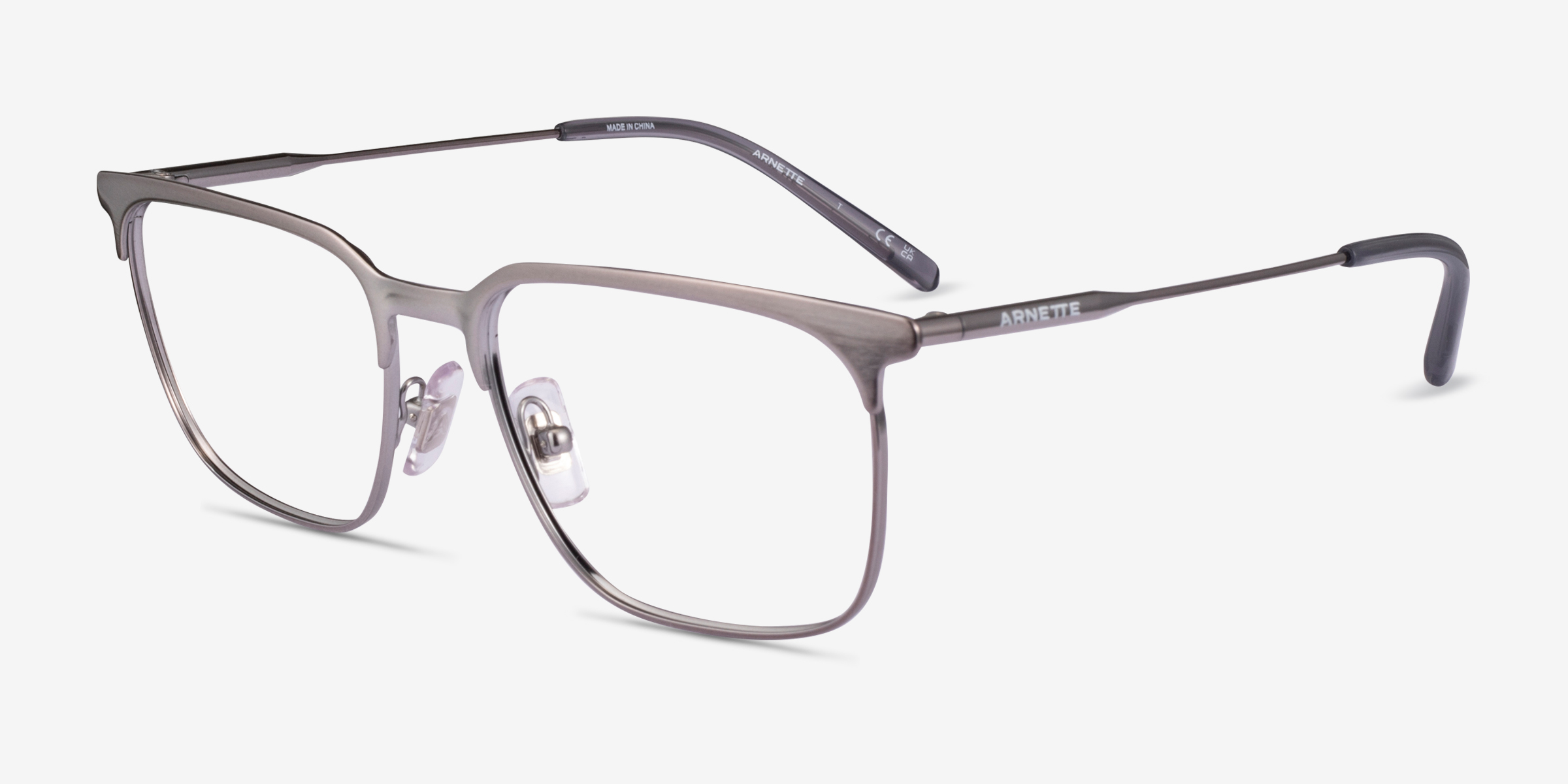 ARNETTE Maybe Mae - Square Gunmetal Frame Glasses For Men | Eyebuydirect