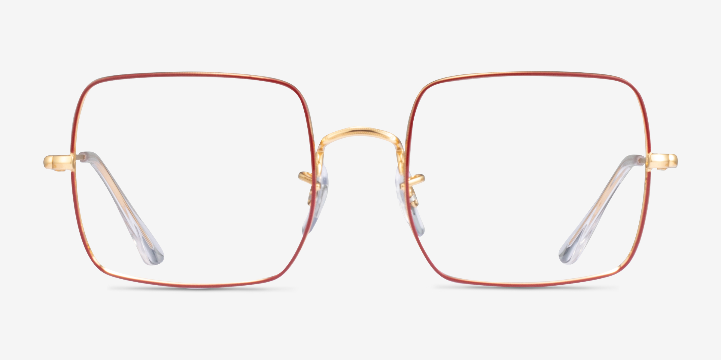 Ray-Ban RB1971V - Square Top Red Frame Glasses For Women | Eyebuydirect ...