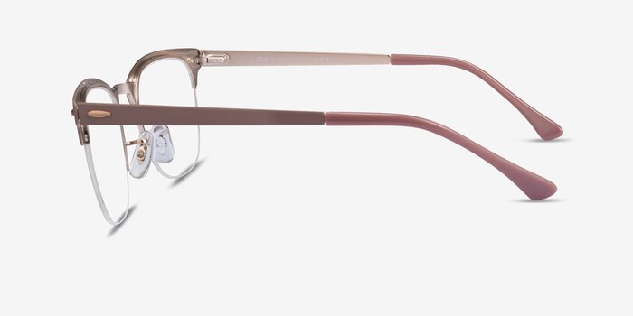 Ray-Ban RB3716VM - Browline Light Brown On Copper Frame Glasses For ...