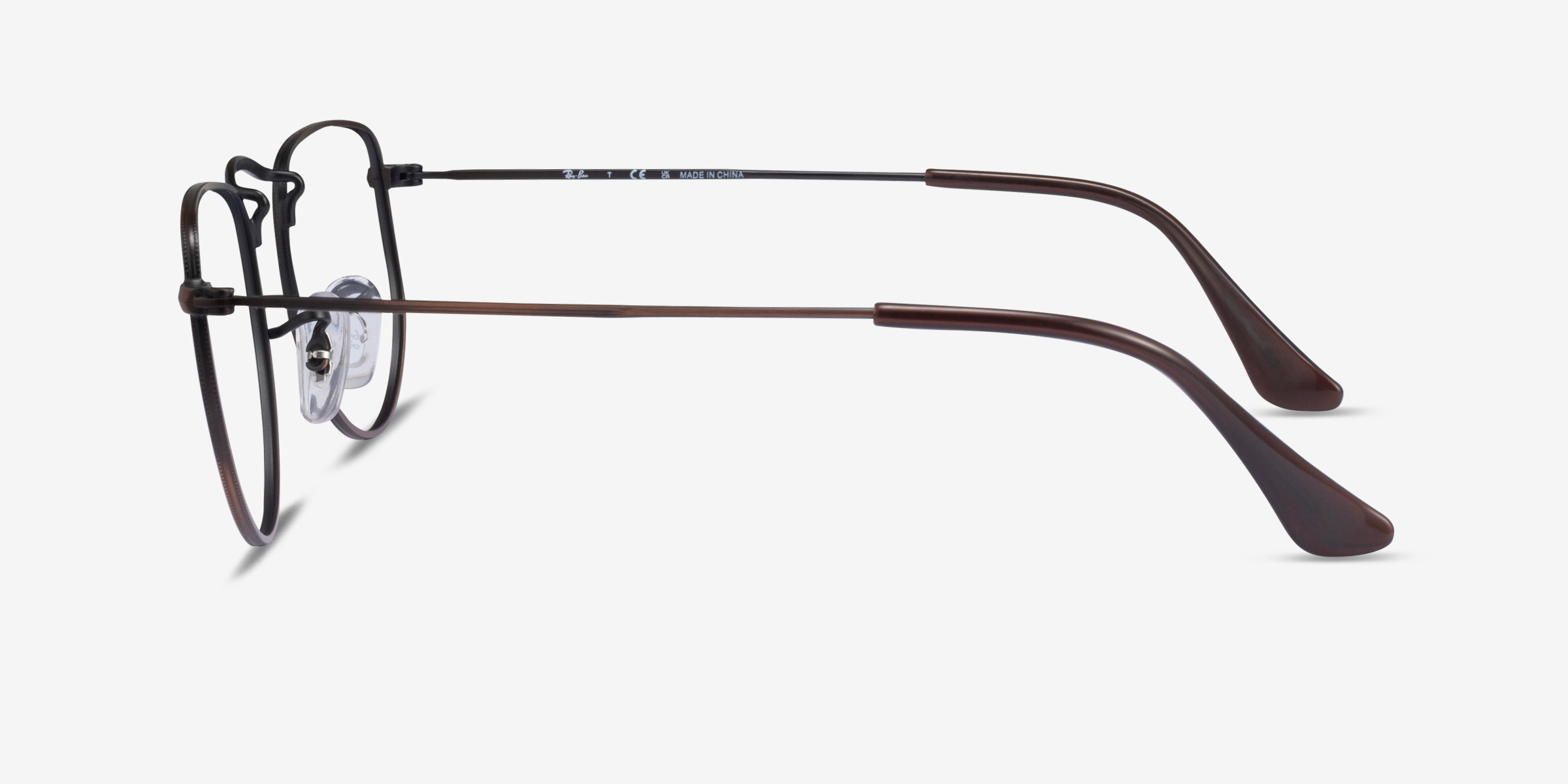Ray-Ban RB3958V Elon - Geometric Antique Copper Frame Eyeglasses ...