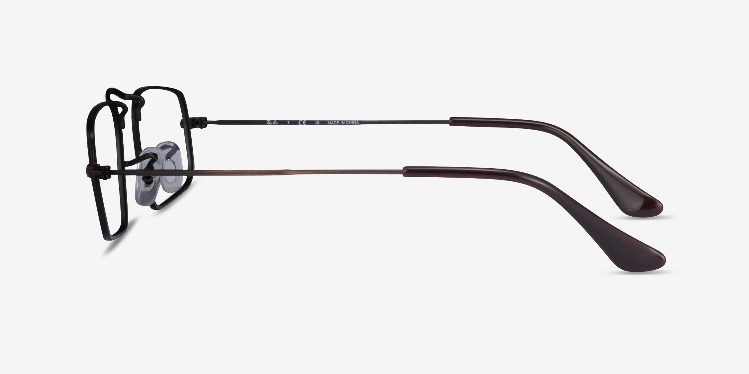 Ray-Ban RB3957V Julie - Rectangle Antique Copper Frame Eyeglasses ...