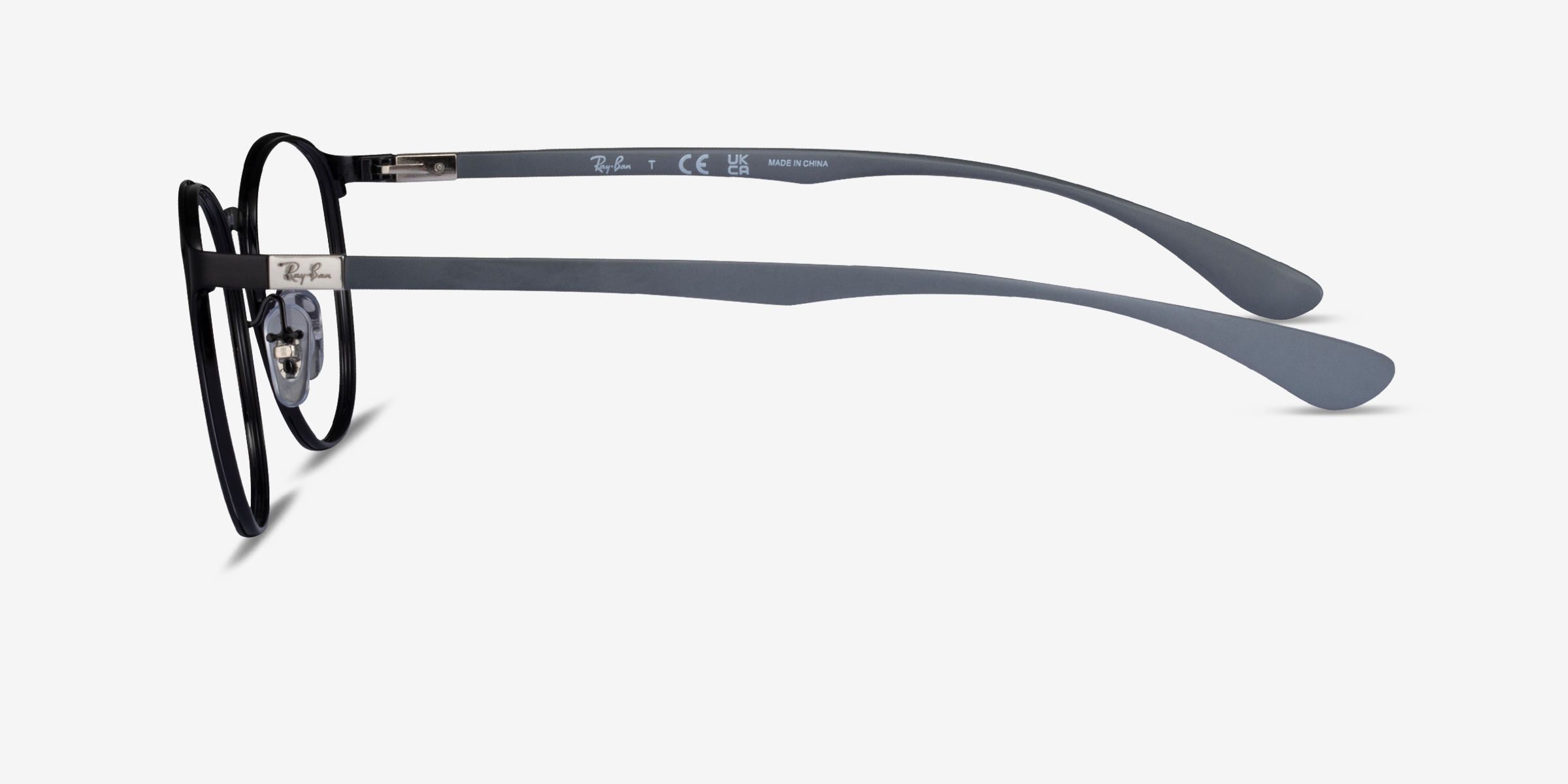 Ray-Ban RB6355 - Round Black Frame Eyeglasses | Eyebuydirect Canada
