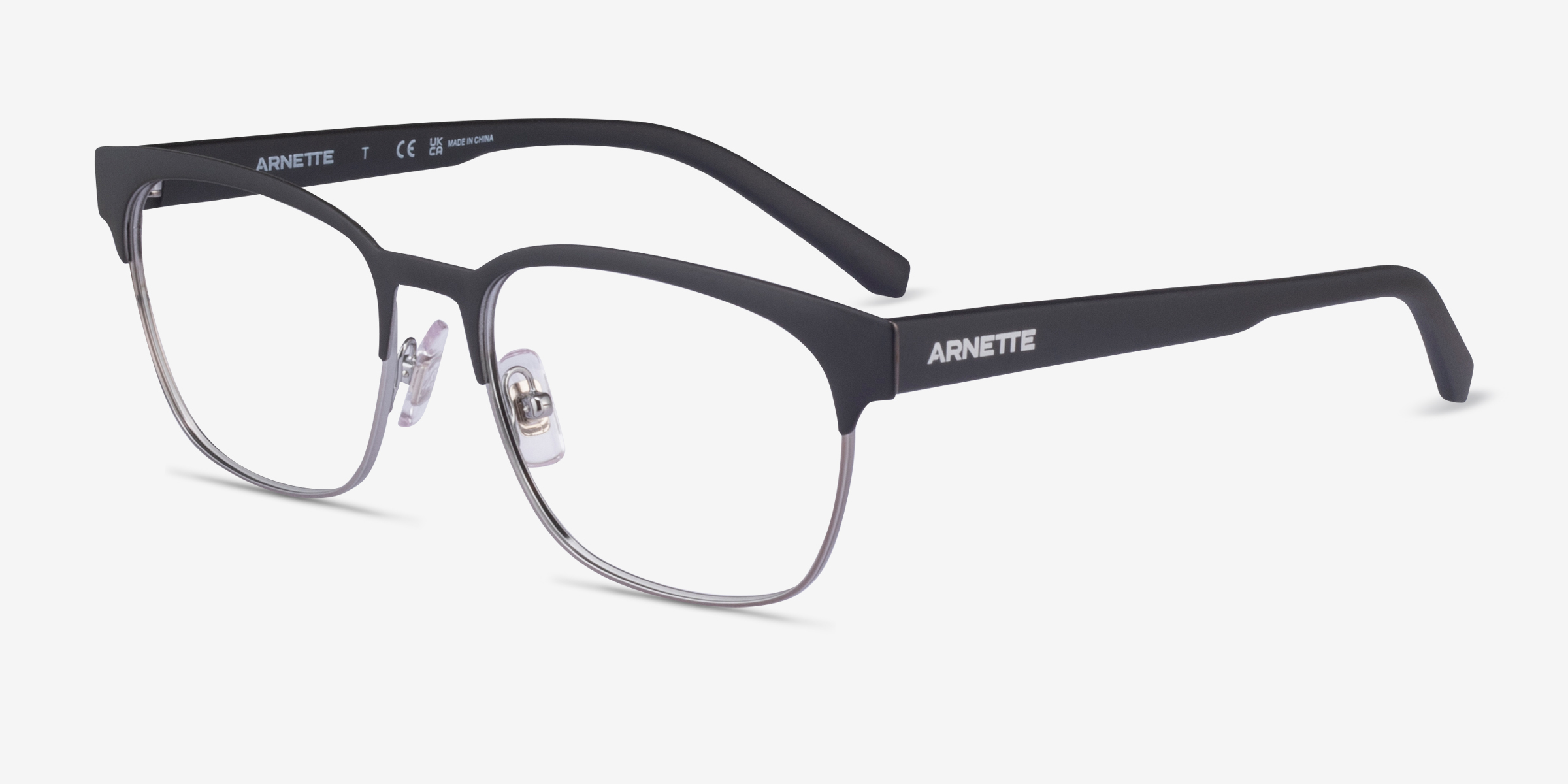 ARNETTE Waterly - Square Matte Black Frame Eyeglasses | Eyebuydirect