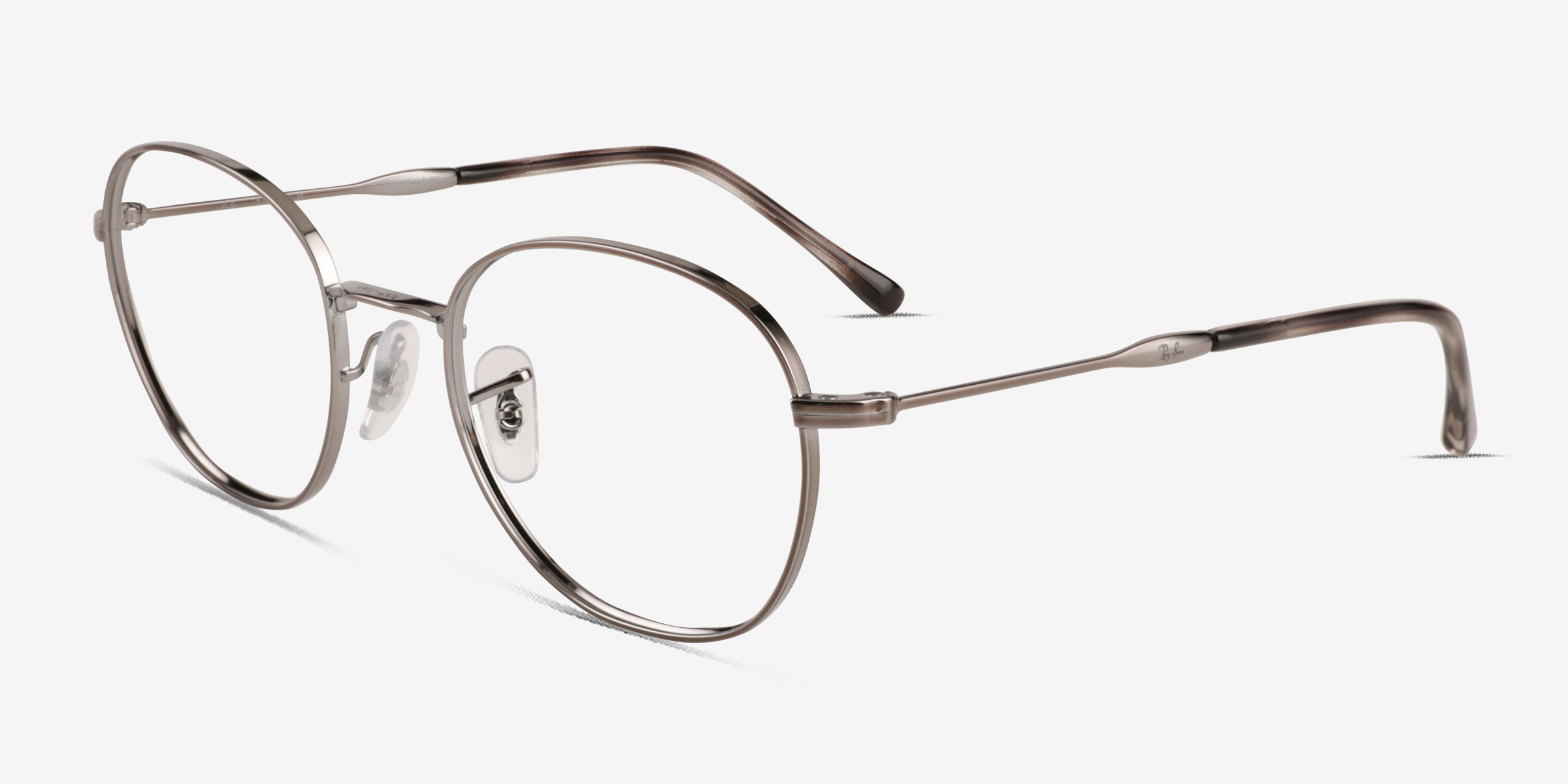 Ray-Ban RB6509 - Round Gunmetal Frame Eyeglasses | Eyebuydirect Canada