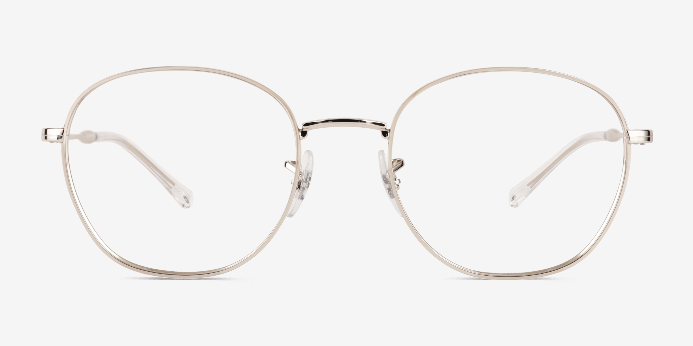 Ray-Ban RB6509 - Round Silver Frame Eyeglasses | Eyebuydirect