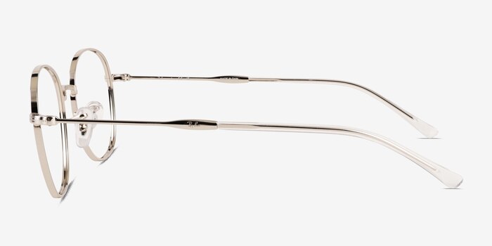 Ray-Ban RB6509 - Round Silver Frame Eyeglasses | Eyebuydirect