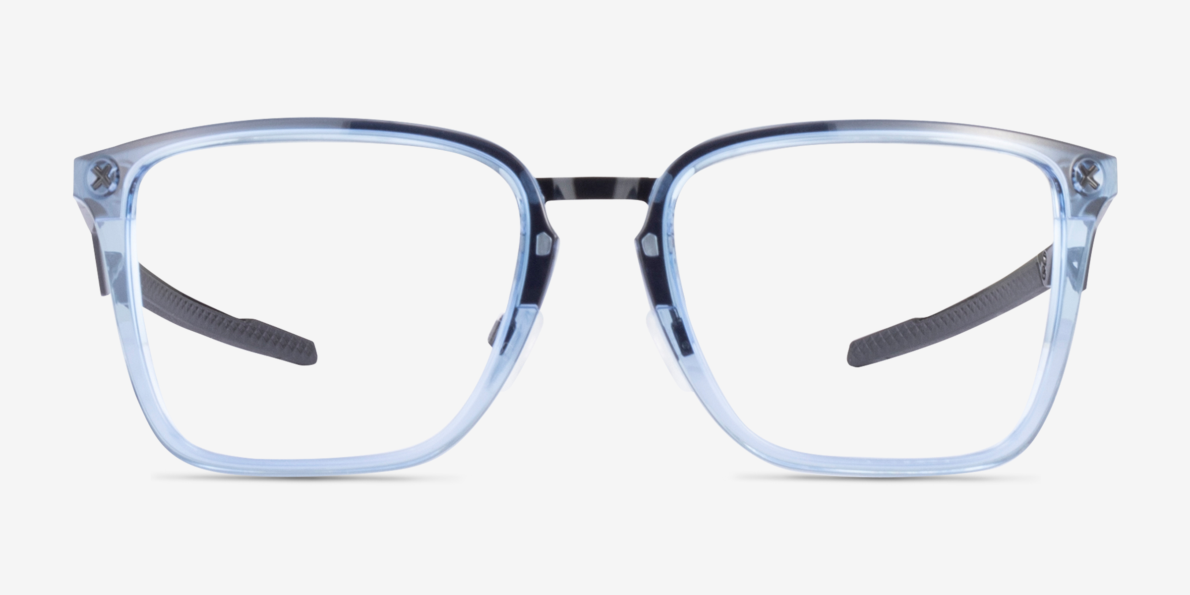 Oakley Cognitive - Square Transparent Blue Frame Eyeglasses ...