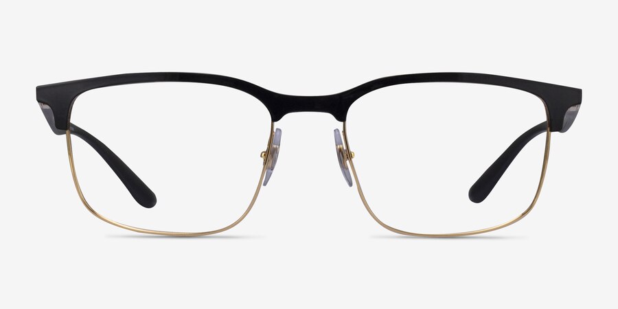 Ray-Ban RB6518 Liteforce - Square Black Gold Frame Eyeglasses ...