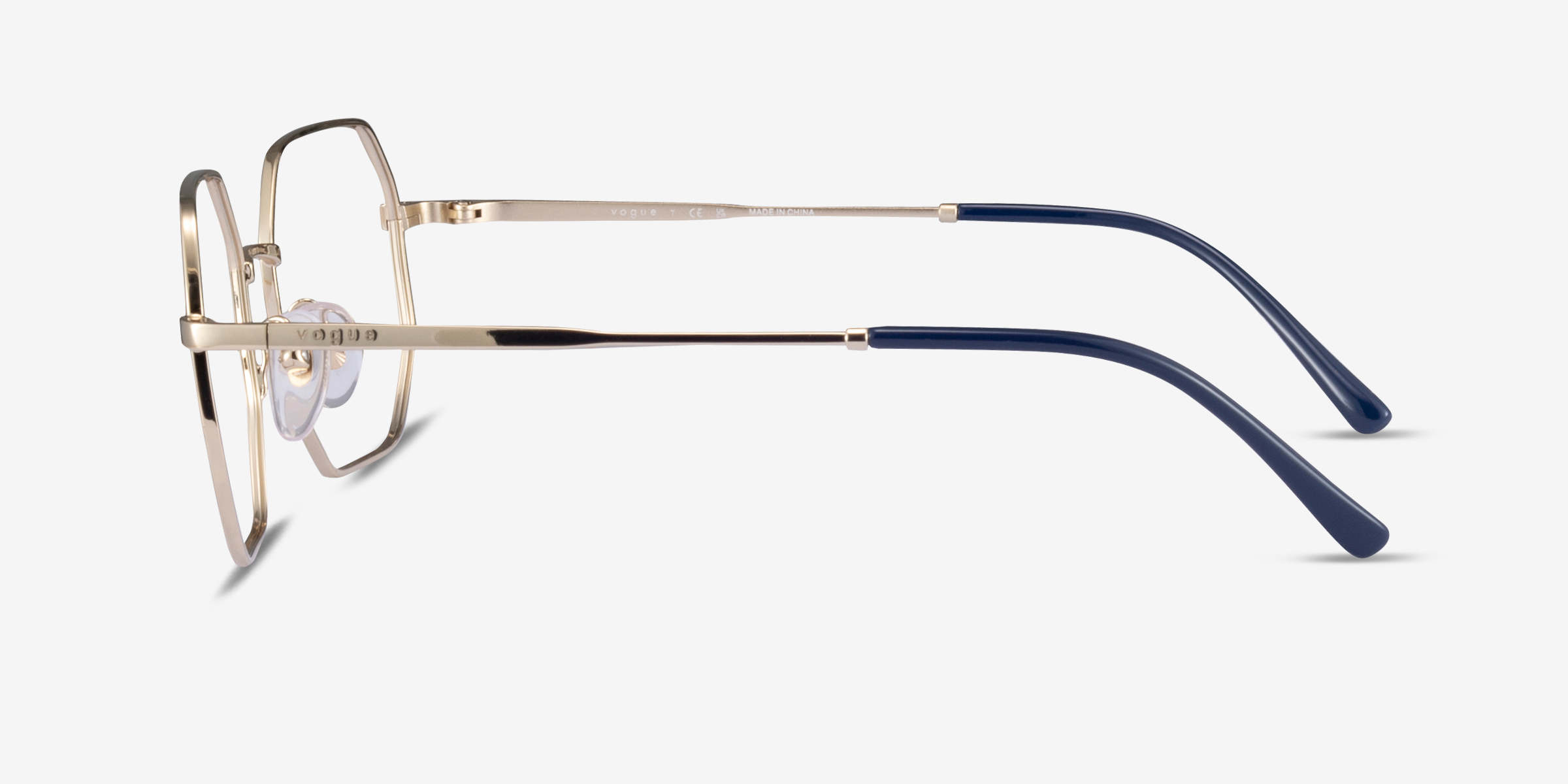 Vogue Eyewear VO4228 - Geometric Gold Frame Eyeglasses | Eyebuydirect