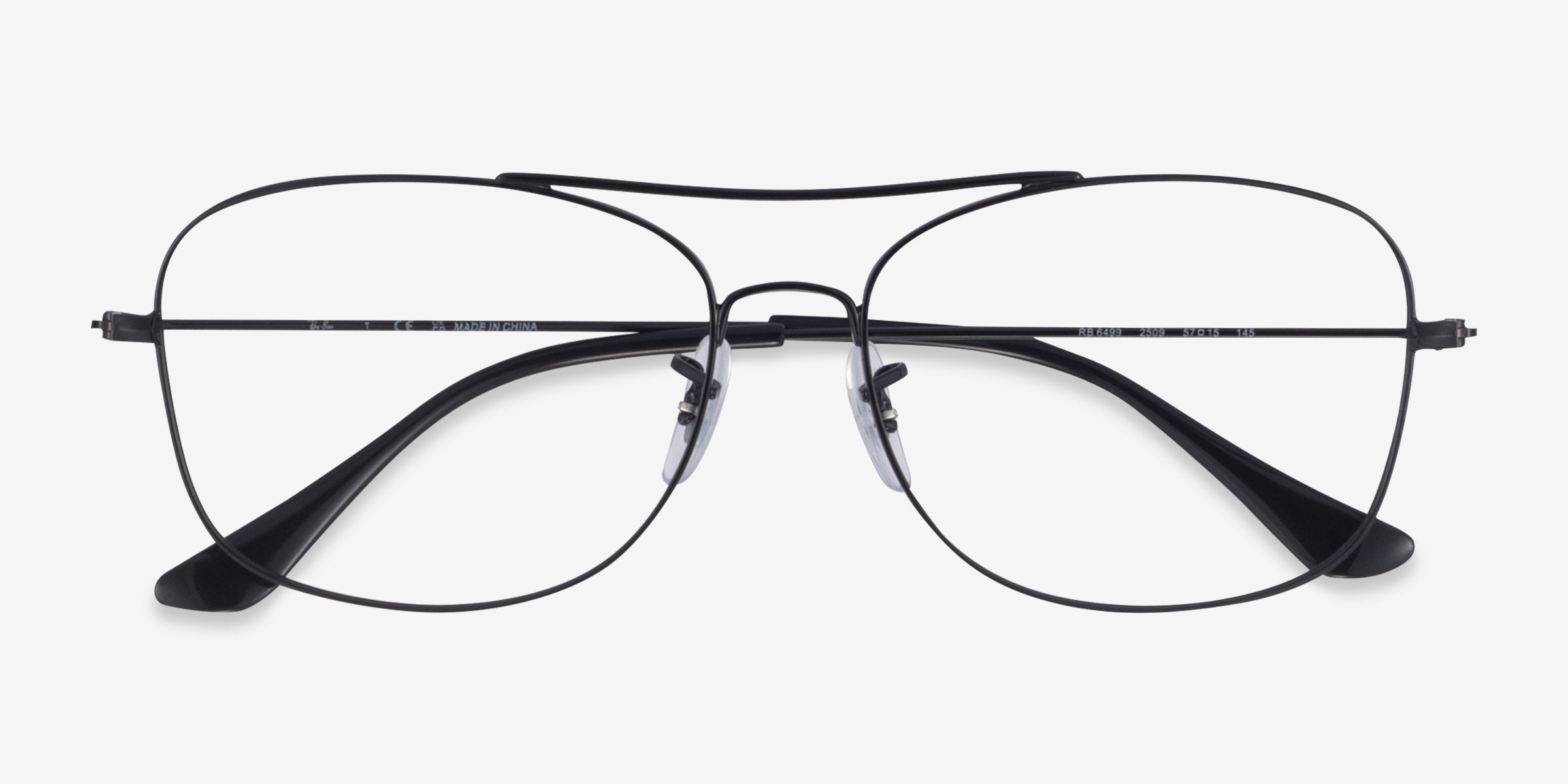 Ray-Ban RB6499 - Aviator Black Frame Eyeglasses | Eyebuydirect Canada